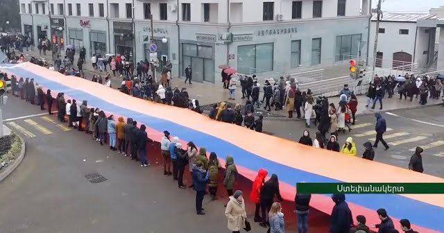 A march dedicated to the 33rd anniversary of the Artsakh Independent ...